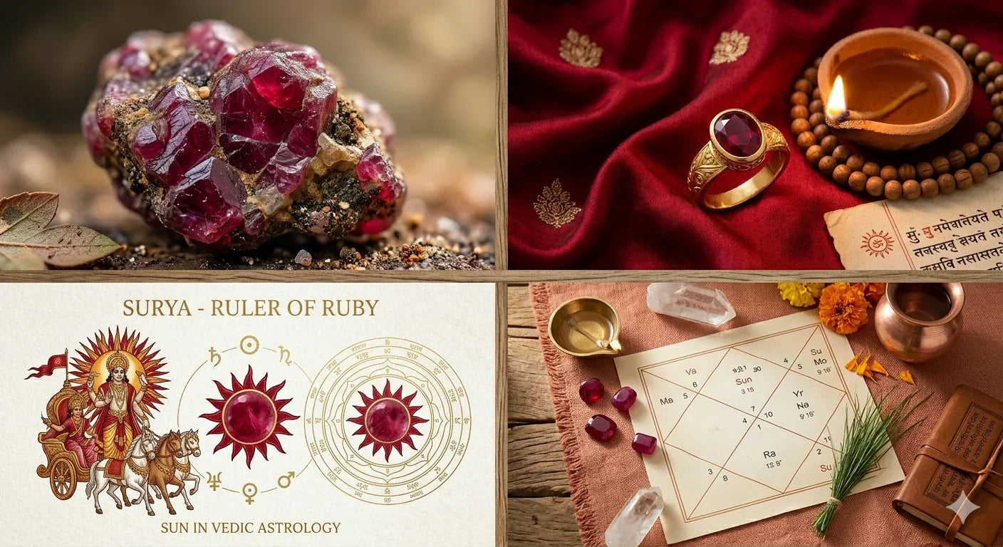 Ruby Stone (Manik) Benefits, Wearing Rules & Activation Guide – Nature Heal